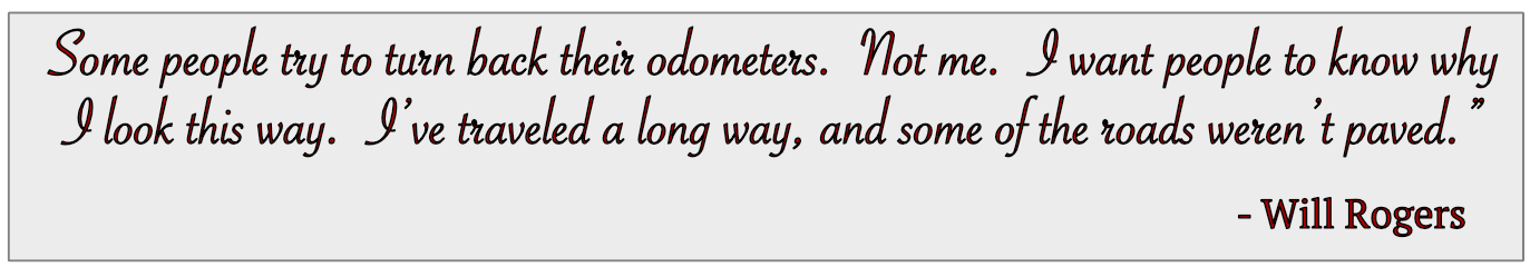 Turning Back the Odometer… – RJ's Corner
