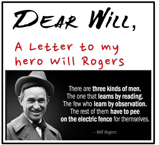 Dear Will: What’s It All About – RJ's Corner – Having My Say