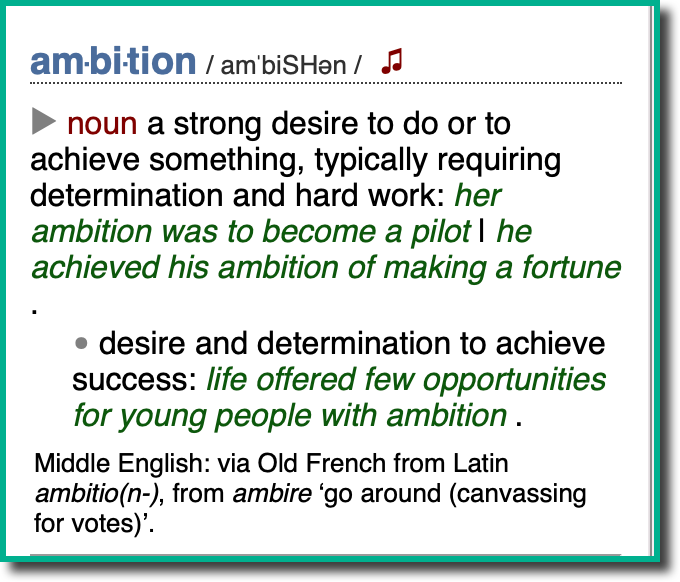 Lost Ambition… – RJ's Corner